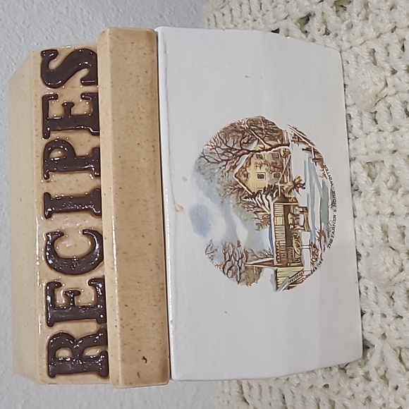 Kitchen | Vintage Ceramic Recipes Box | Poshmark